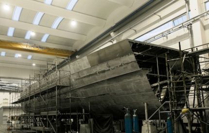 SuperyachtNews.com - Fleet - Work progresses on first unit of Wider 150'
