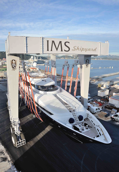 SuperyachtNews.com - Business - IMS 700 performs first haul-out on ...